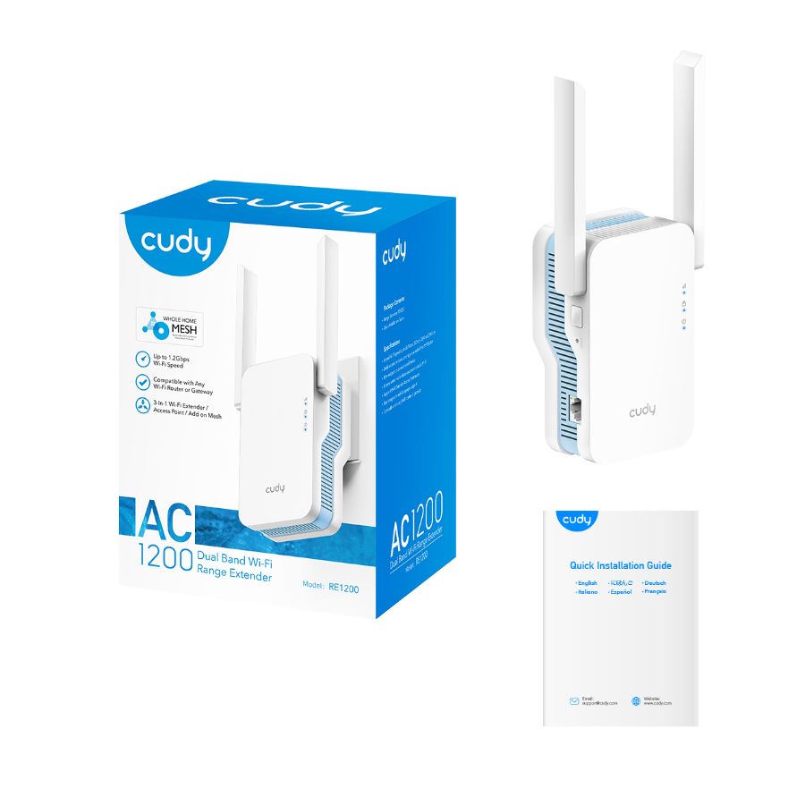 Cudy AC1200 Dual Band Range Extender (CD-RE1200)