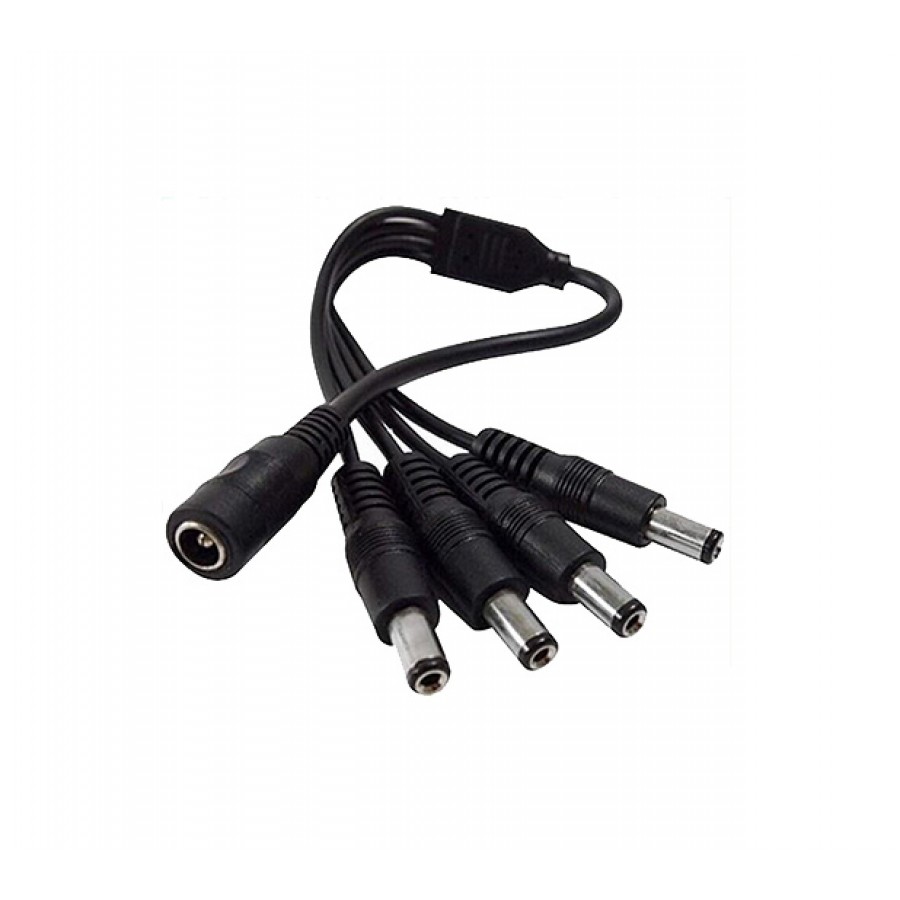 4 Way DC Splitter Cable (Female DC Jack input, DC Male output)