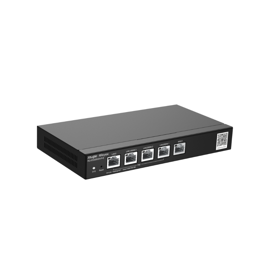 Reyee RG-EG305GH-P-E | 5-Port Gigabit PoE Cloud Router for SMBs