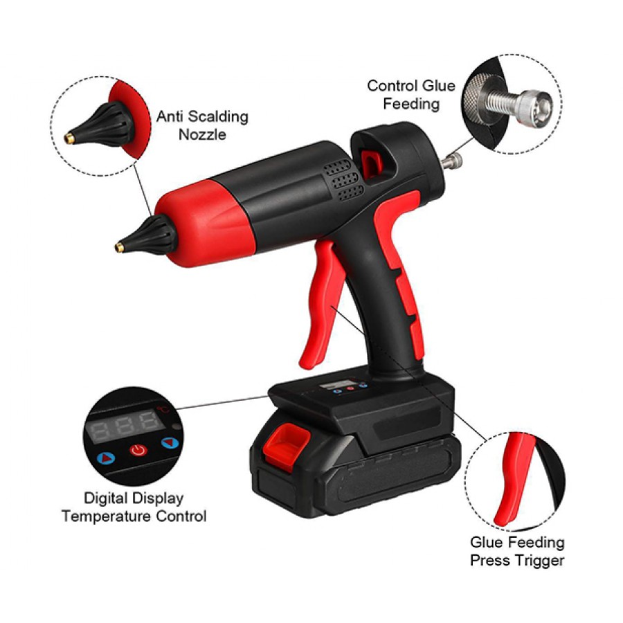Cordless Glue Gun with Li-Ion Rechargeable Battery (INS-G-GUNL)